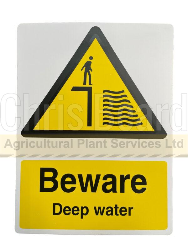 Sign Beware Deep Water | Chris Beard APS