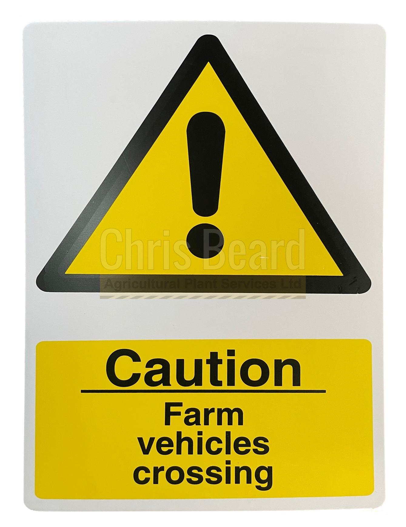 Sign Caution Farm Vehicles Crossing ⋆ Chris Beard APS