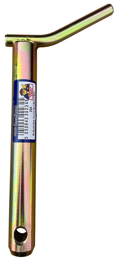 25mm/175mm Top Link Pin Double Shear Cat 2 ⋆ Chris Beard APS