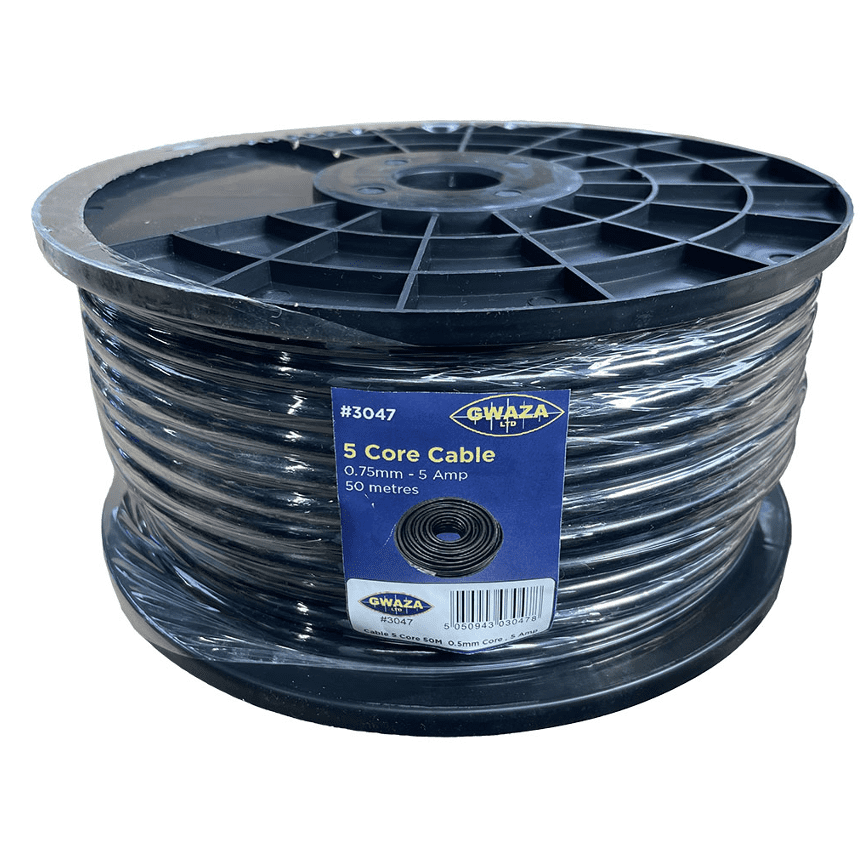 Cable 5 Core 50m 5A ⋆ Chris Beard APS
